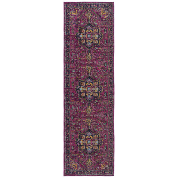 Bungalow Rose Tapis intérieur / extérieur rose / bleu marine Atherton et Commentaires - Wayfair ...